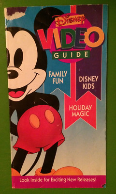 Disney Video Guide Booklet~USED~Vintage 1993 New Release Insert 1990s ...