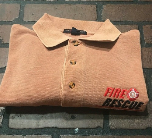 Fire And Rescue Metro Dade Firefighters Polo Shirt Men's Size Small | eBay