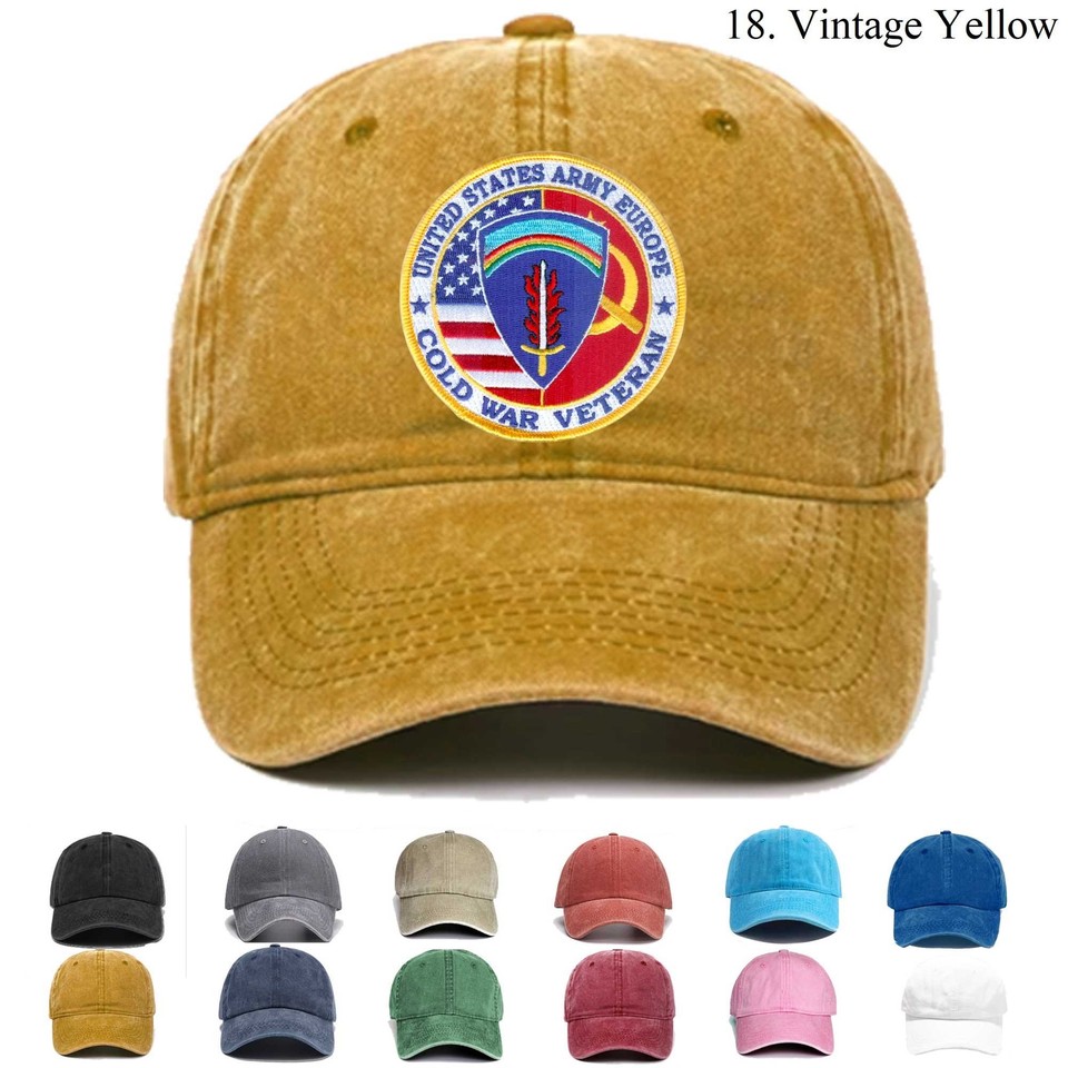 Embroidered Hat US Army Europe Cold War Veteran , Veteran Cap, Trucker ...