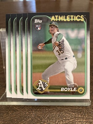 2024 Topps Series 2 Joe Boyle 5-Card Lot Rookie RC #443 Athletics | eBay