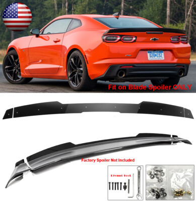 3 Pcs Gloss Black Decklid Spoiler Extension Wicker Bill Fit 16-23 ...