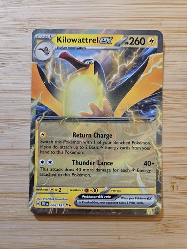 Kilowattrel ex 068/191 Surging Sparks (SSP) NM Double Rare Pokemon Card ...