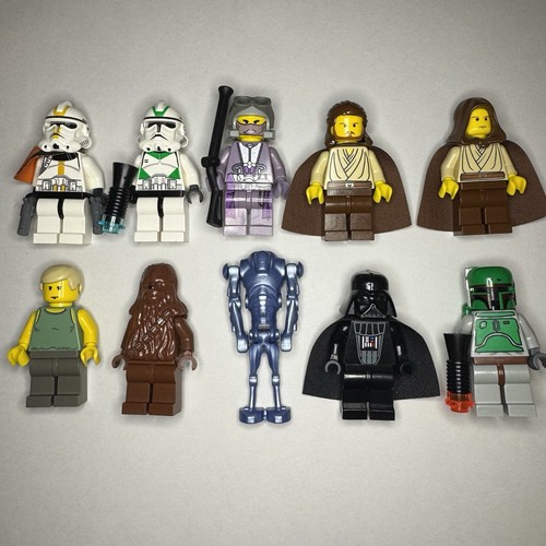LEGO Star Wars Classic Minifigure Lot of 10 Vintage Zam Clone Jedi Sith ...