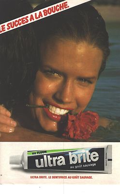PUBLICITE ADVERTISING 1980 ULTRA BRITE dentifrice "le succés à la ...