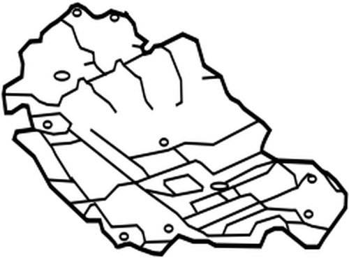 51441-07030 Toyota Cover, engine under, rh 5144107030, New Genuine OEM ...