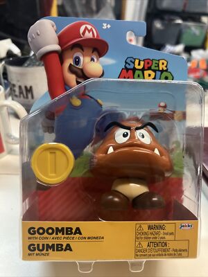 Super Mario Goomba 4” Figure With Coin - Jakks Pacific World of ...