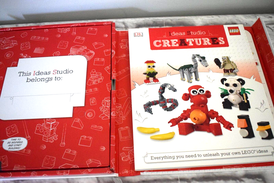 LEGO Ideas Studio CREATURES Design Set Creative Lego Design Book w/ Gel ...