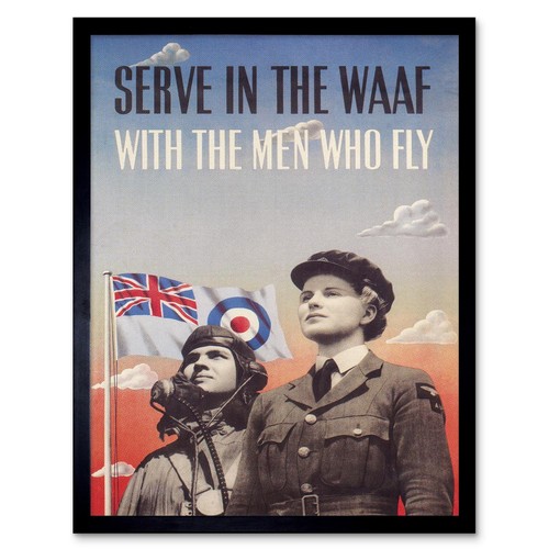 War Propaganda Ww2 Enlist Waaf Raf Women Military Uk Vintage Advert ...