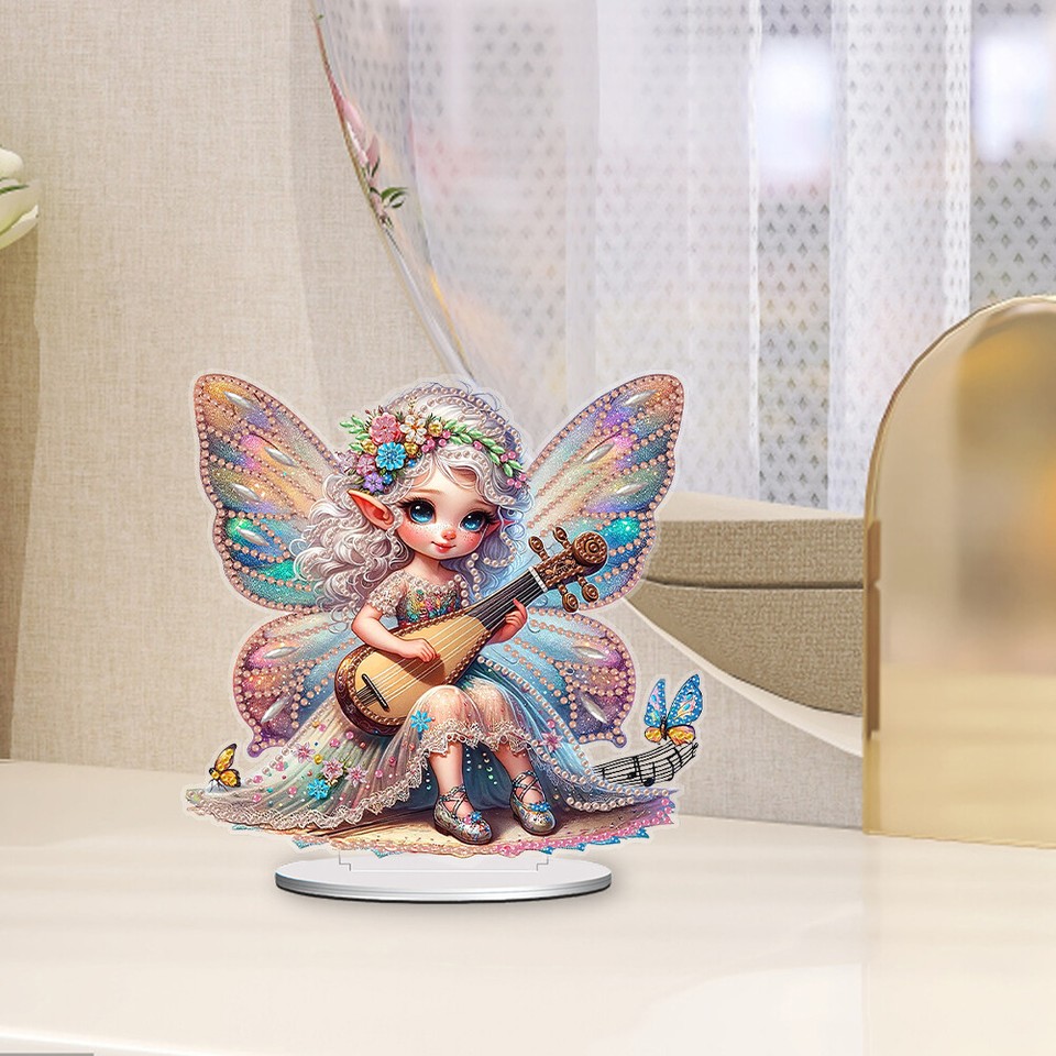 ♥ Acrylic Fairy Table Top Diamond Painting Ornament Kits Desktop ...