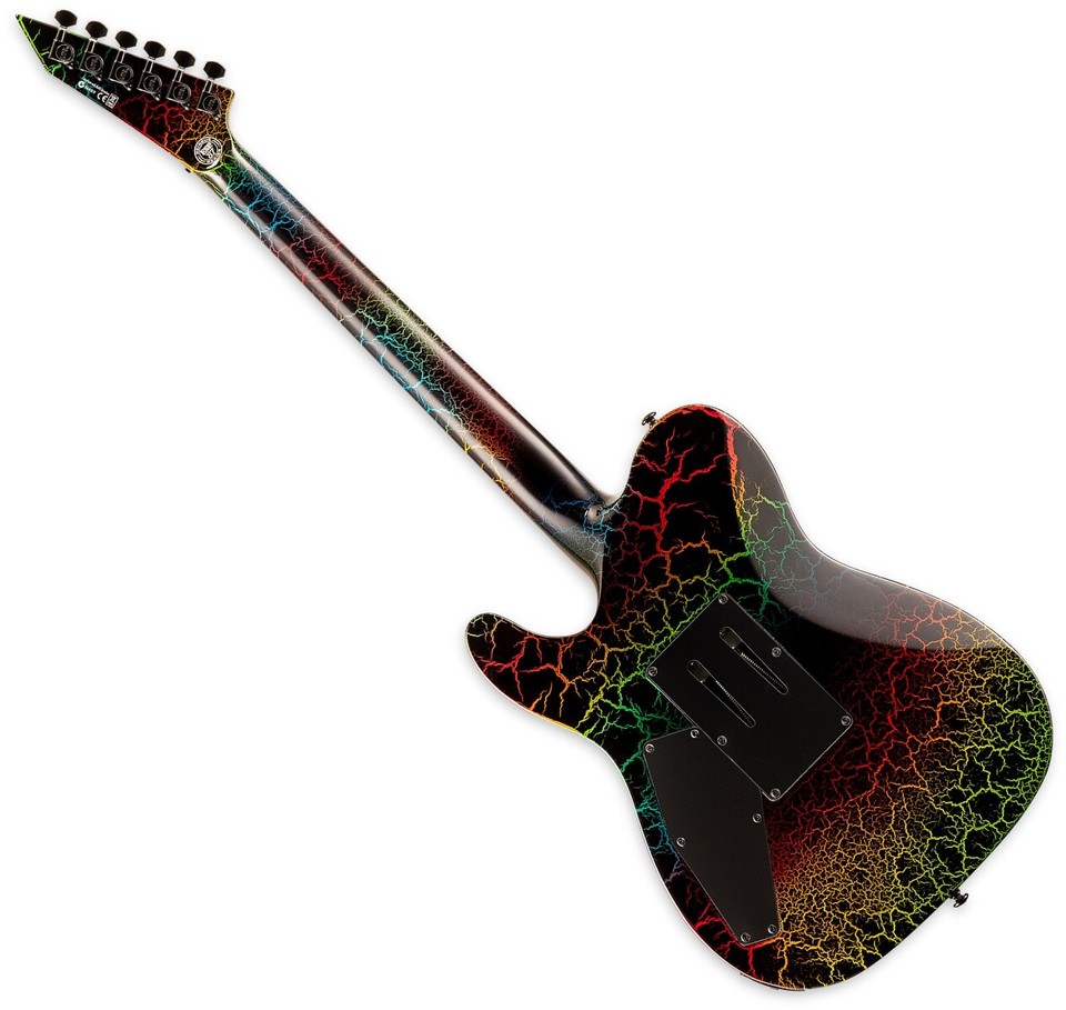 ESP LTD Eclipse 87 Electric Guitar in Rainbow Crackle Finish | eBay