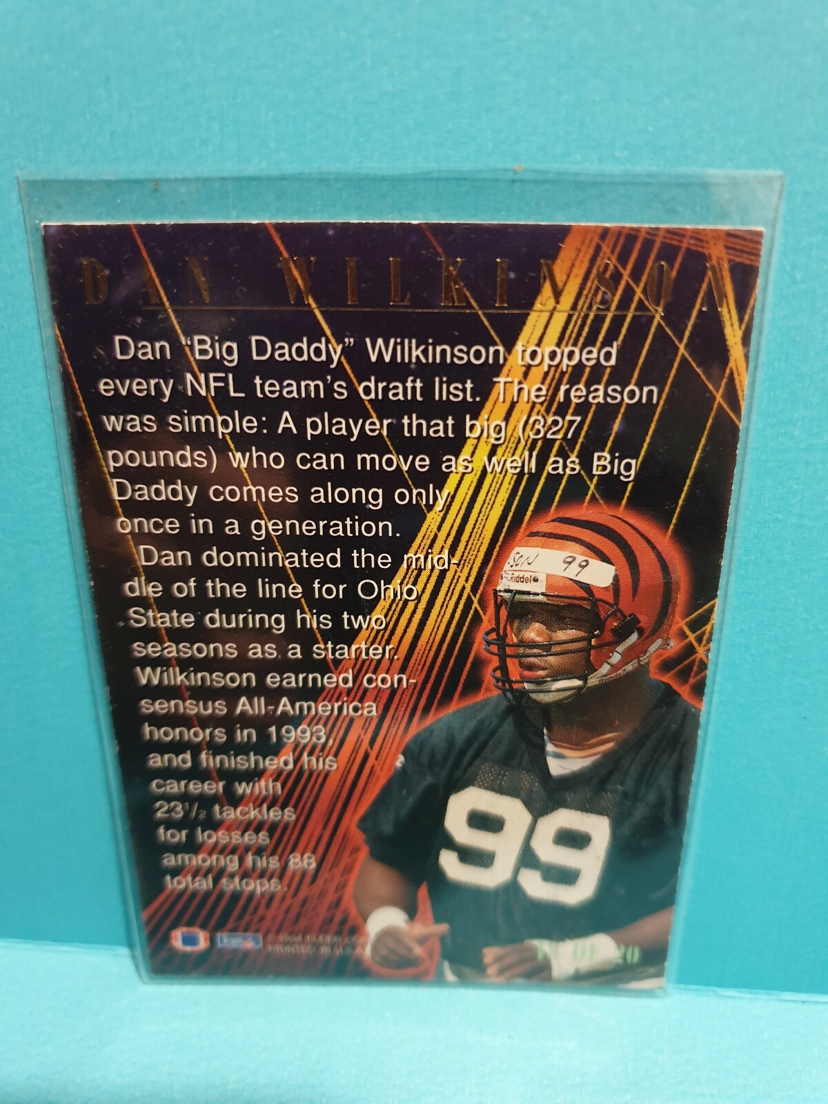 Dan Wilkinson 🏆1994 Fleer Ultra First Rounder 18 of 20 Card 🏆 FREE POST ...