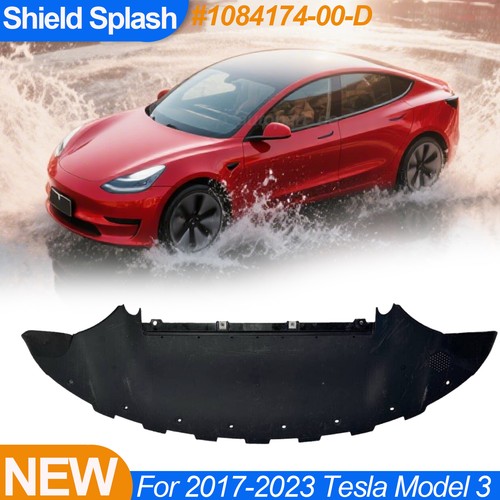 108417400D Front Bumper Lower Valance Shield Splash For 2017-2023 Tesla ...