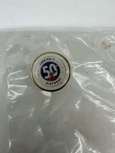 Carnival Cruise Commemorative 50th BIRTHDAY PIN - New - Sealed in Bag ...