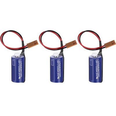 3PCS CR17335A 3V 1750mAh Replacement Battery with Plug for CNC Drive ...
