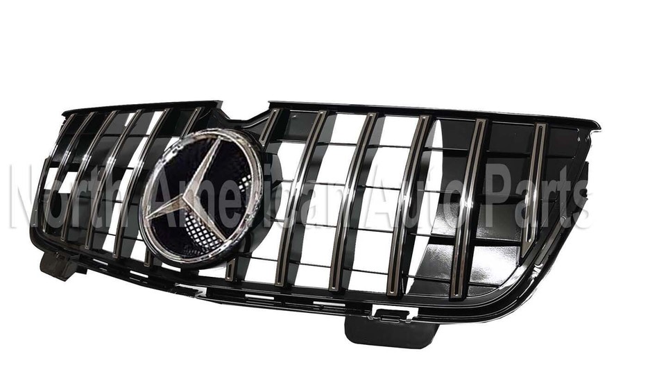 GL350 GL450 X164 Grille GT Black-Chrome Glossy Style 2006-2009 2007 ...