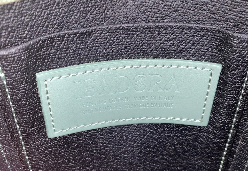 ISADORA NWT Genuine Embossed Leather Made In Italy Small Designer ...