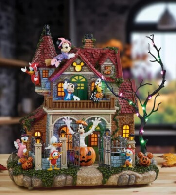 Disney Halloween Haunted Party House Lights & Music MIckey Donald Goofy ...
