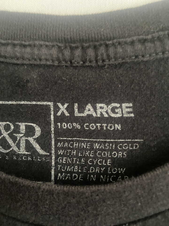 Young & Reckless T-Shirt Mens XL Black Racing Skateboard Hip Hop NWOT ...