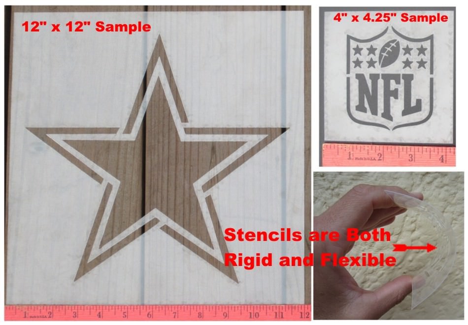 NFL * NEW ENGLAND PATRIOTS FONT STENCIL * FREE USA S&H * 8" x 4 ...