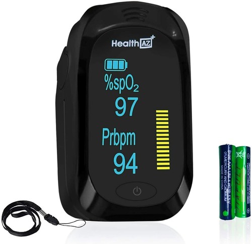 Health Finger Pulse Oximeter SpO2 PR Blood Oxygen Saturation Monitor ...
