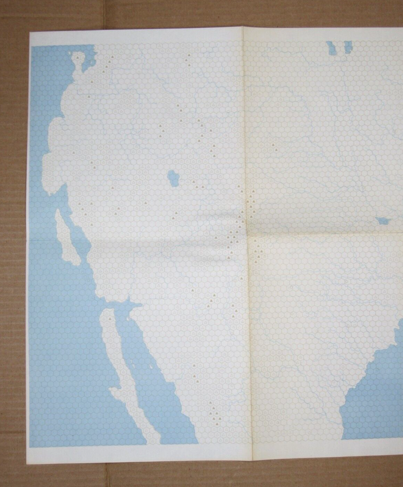 RARE Vintage GAMMA WORLD MAP 1978 Edition TSR Games RPG Hex Map Only | eBay