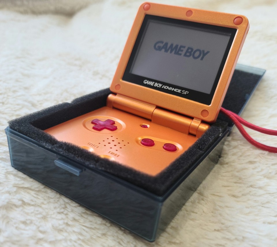 Nintendo Game Boy Advance SP X Charizard Pokemon Boxed Retro Handheld ...