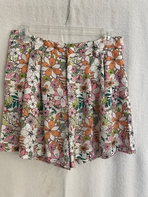 CeCe Summer Vibrant Style Pattern Flower Shorts NWT size 6. Retail $89. ...