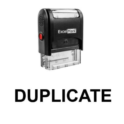 DUPLICATE Stamp - Self-Inking / Black | eBay