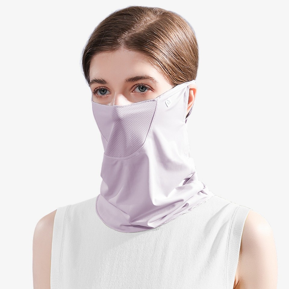 Women's UPF50+ Sun Protection Face Mask - Cool Feeling Balaclava Neck ...