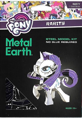 Fascinations Metal Earth My Little Pony RARITY 3D Laser Cut Model Kit ...