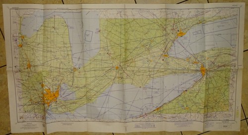 1960 DETROIT Sectional Aeronautical Chart Map (Federal Airways, etc) | eBay