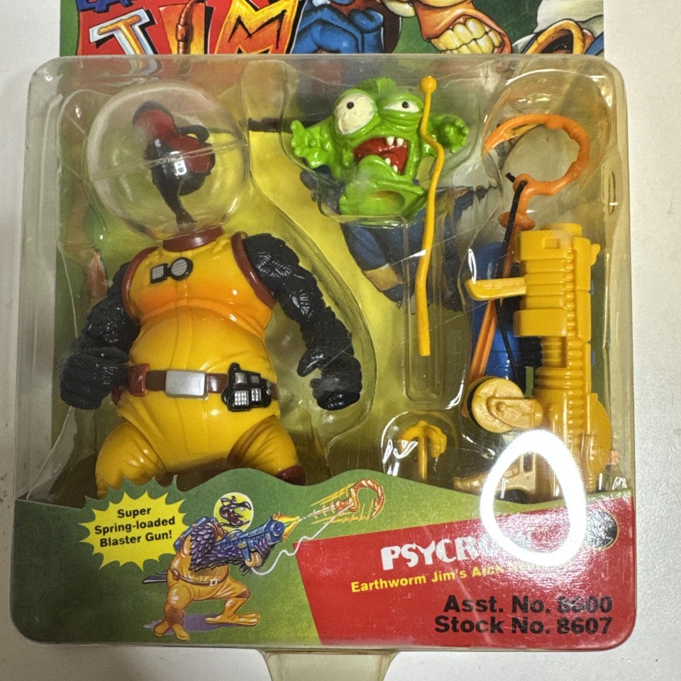 Psycrow Earthworm Jim 1994 Playmates Action Figure NEW SEALED | eBay
