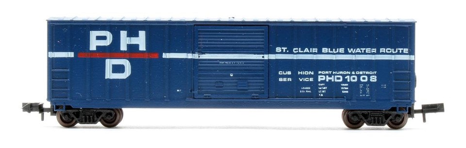 BACHMANN USA/ATLAS/ROUNDHOUSE 'N' GAUGE RAKE OF 4 L&N/C&O/PH&D BOX CARS ...