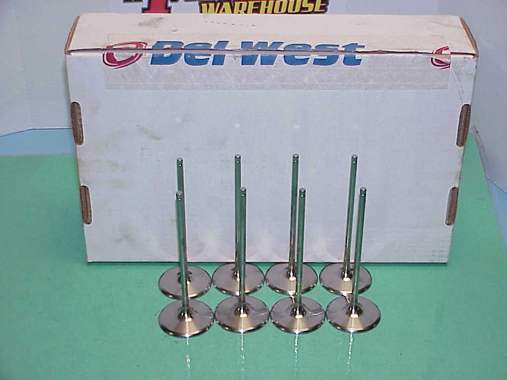 8 NEW Del West Titanium Intake Valves 6MM x 2.180" x 6.010" Xceldyne ...