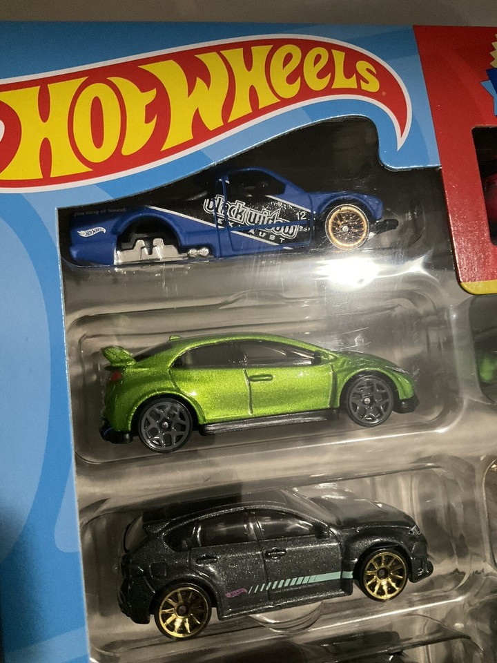2023 Hot Wheels 8 Pack ERROR 1st Car. No Tires Honda Civic VW GTI ...