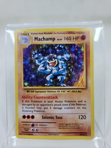 XY Evolutions Holo Machamp 59/108 LP HOLO RARE Pokemon Card Base Set NM ...