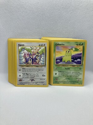 Complete Pokémon Neo Genesis Set Common/UC Cards NM-PL WOTC Vintage ...