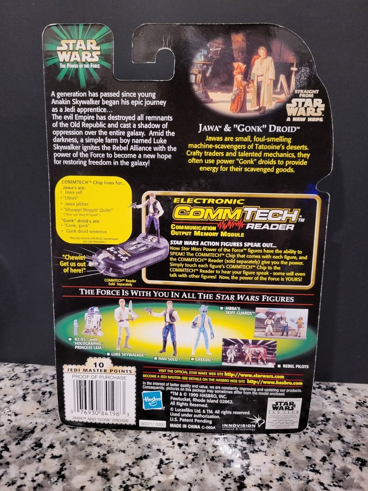 Jawa Gonk Droid 1999 CommTech STAR WARS Power of the Force POTF MOC J1 | eBay