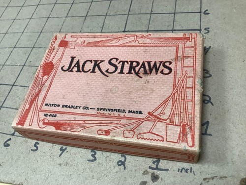 vintage Original: wooden JACK STRAWS - Milton bradley co. as shown | eBay
