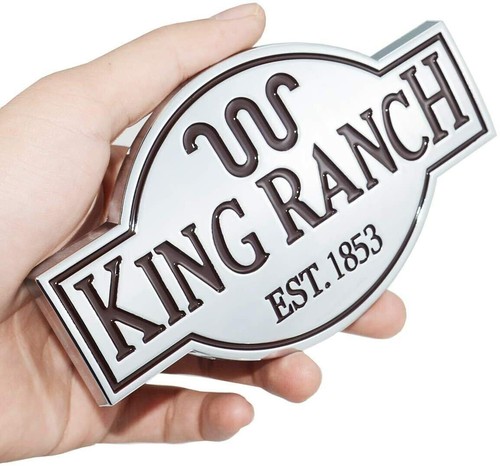 2Pcs King Ranch Emblems 3D Side Fender Door Rear Tailgate Badge ...