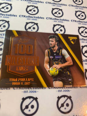 2022 AFL Footy Stars Milestone 100 games - Tom Phillips MG44 | eBay ...
