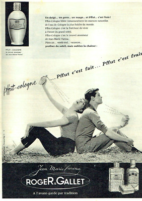 Publicité Advertising 1223 1959 eau cologne Roger & Gallet Pfutt c'est ...