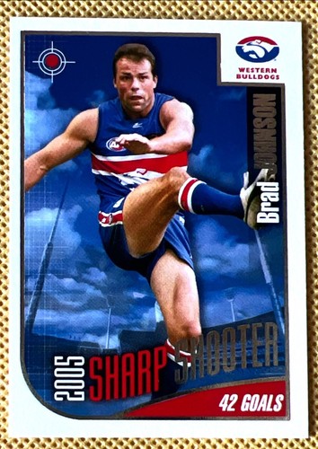 2005 HERALD SUN BRAD JOHNSON WESTERN BULLDOGS SHARP SHOOTER CARD | eBay ...
