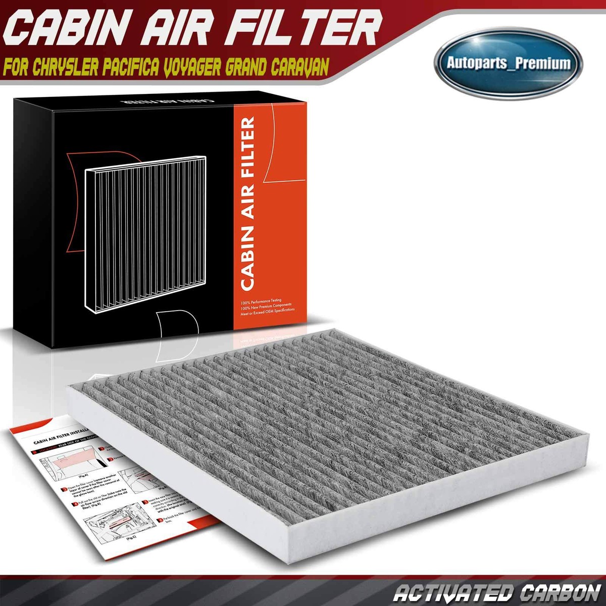 Car Cabin Air Filter A-Premium Cabin Air Filter With Activated Carbon ...