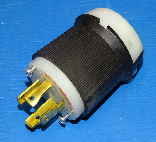 NEW Hubbell twist-lock 30 Amp plug end #HBL2731, 480 volt, 3 phase, L16 ...