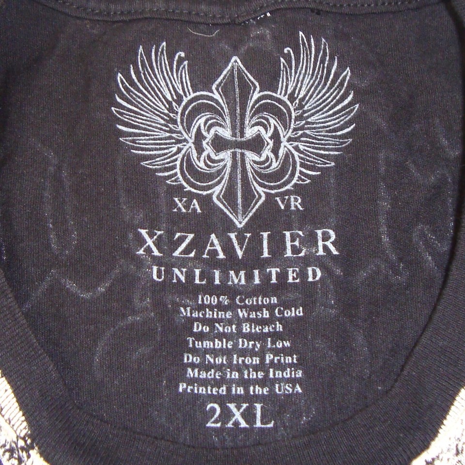 XAVR Xzavier 'Retribution' Black Metallic Y2K Streetwear Shirt Men's ...