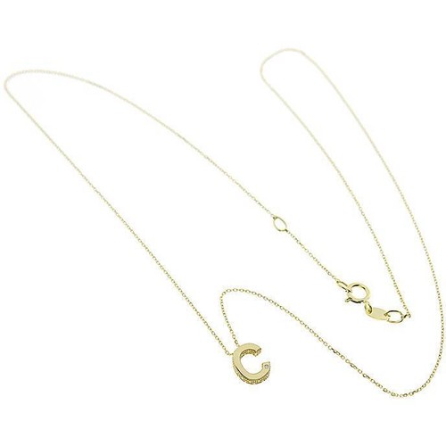 Necklace Bliss Joy Letter C 20090388 Necklace Yellow Gold 9 Carats ...