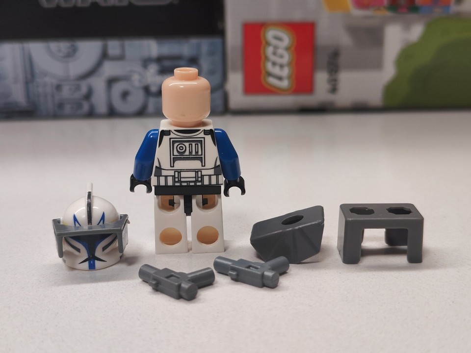 Star Wars Clone Trooper Captain Rex 501st legion Phase 1 custom Lego ...