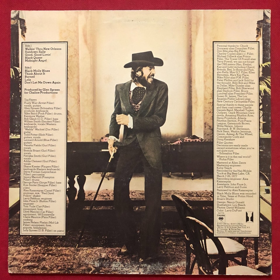 RUSTY WIER ~ STACKED DECK LP (1977) VG+ COUNTRY BLUES ROCK COLUMBIA PC ...