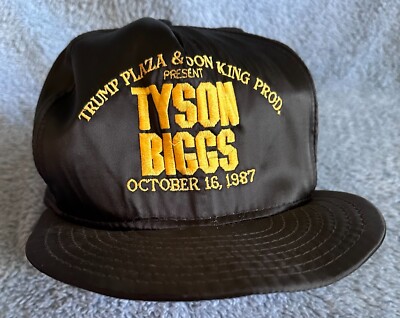 *Rare* Mike Tyson Vs Biggs 1987 Fight @ Trump Plaza Baseball Cap/Hat | eBay